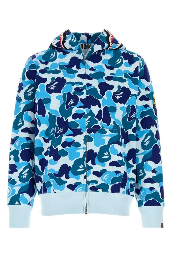 A BATHING APE Abc Camo 2nd Shark Full Zip Sweatshirt - Multicolor