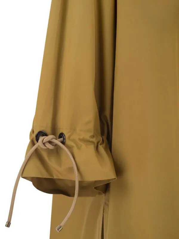 Max Mara Cotton Poplin Oversized Blouse With Drawstring Cuffs - Multicolor