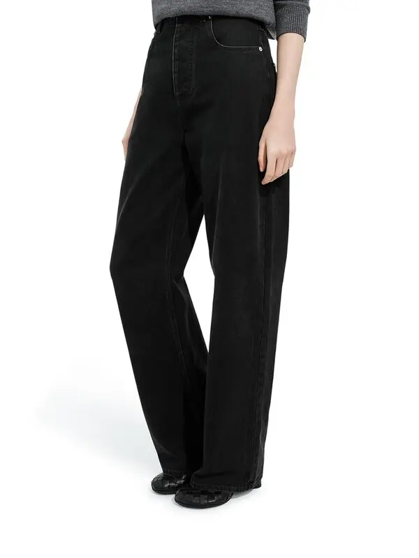 Bottega Veneta Wide Leg High-waisted Jeans - Black
