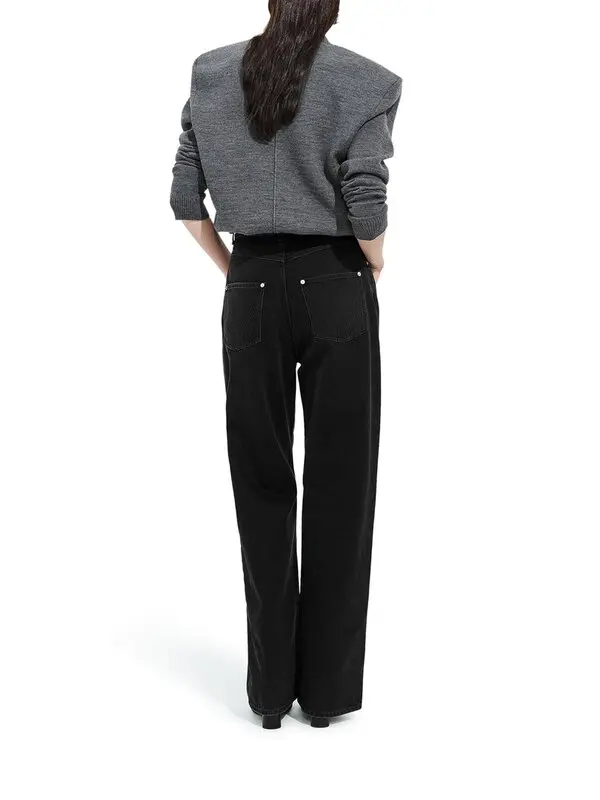 Bottega Veneta Wide Leg High-waisted Jeans - Black