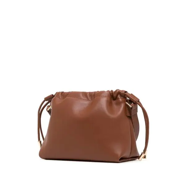 A.p.c. Faux Leather Drawstring Satchel Bag - Brown