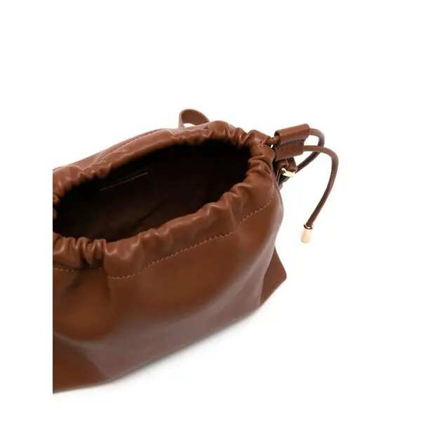 A.p.c. Faux Leather Drawstring Satchel Bag - Brown