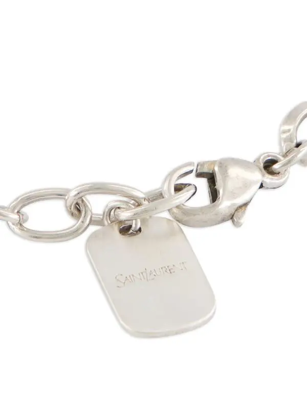 Saint Laurent Silver-tone Chain Bracelet