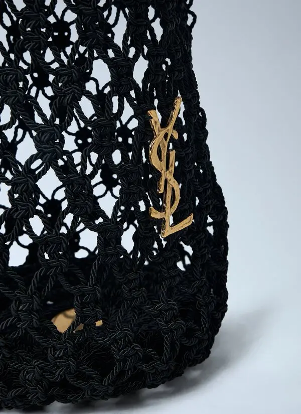 Saint Laurent Cassandre Crochet Tote Bag
