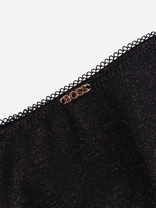 BOSS Lurex Thong Tripack With Lace Trim