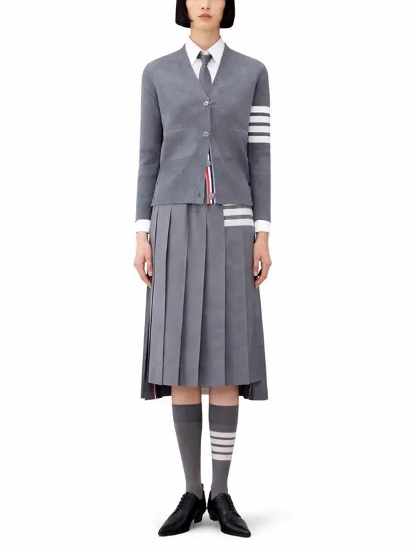 Thom Browne V-neck Cardigan - Gray