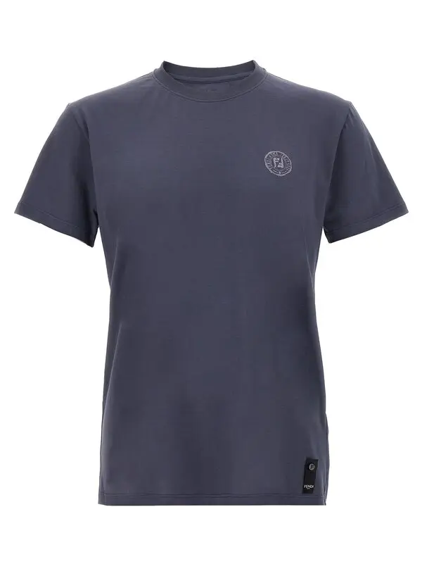 Fendi Postcards' T-shirt - Blue