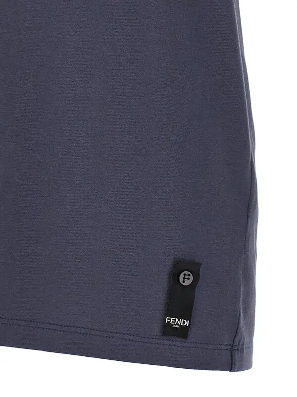 Fendi Postcards' T-shirt - Blue