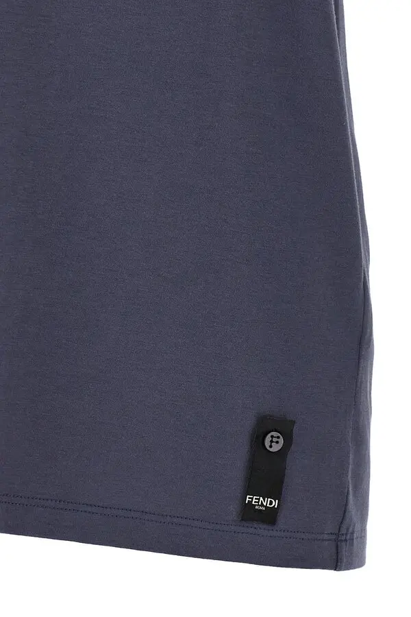 Fendi Postcards' T-shirt - Blue