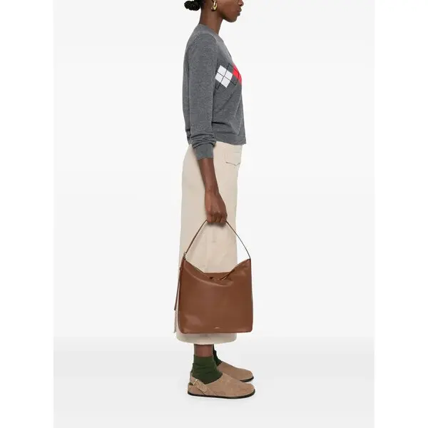 A.p.c. Calf Leather Shoulder Bag - Brown