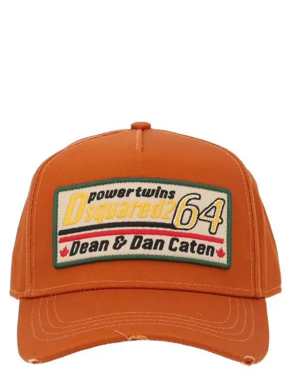 Dsquared2 Baseball Cap With Logo Patch - Orange