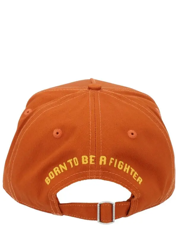 Dsquared2 Baseball Cap With Logo Patch - Orange