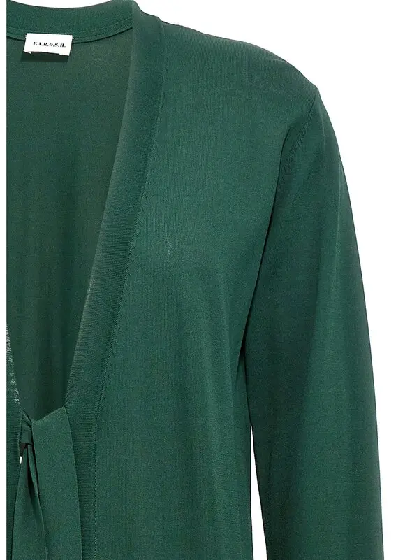 P.a.r.o.s.h Roux Long Cardigan - Green