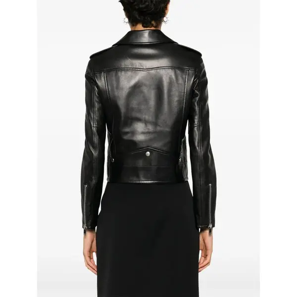 Saint Laurent Lambskin Motorcycle Biker Jacket