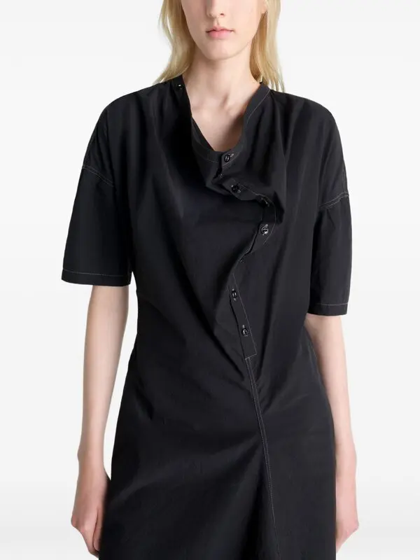 LEMAIRE Cotton Asymmetrical Hem Dress