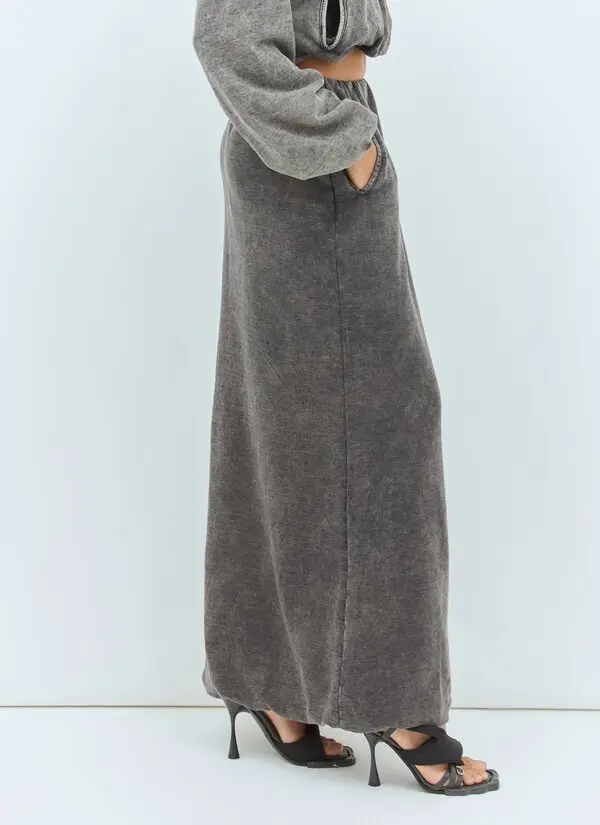 DIESEL® O-tulip Maxi Skirt - Gray