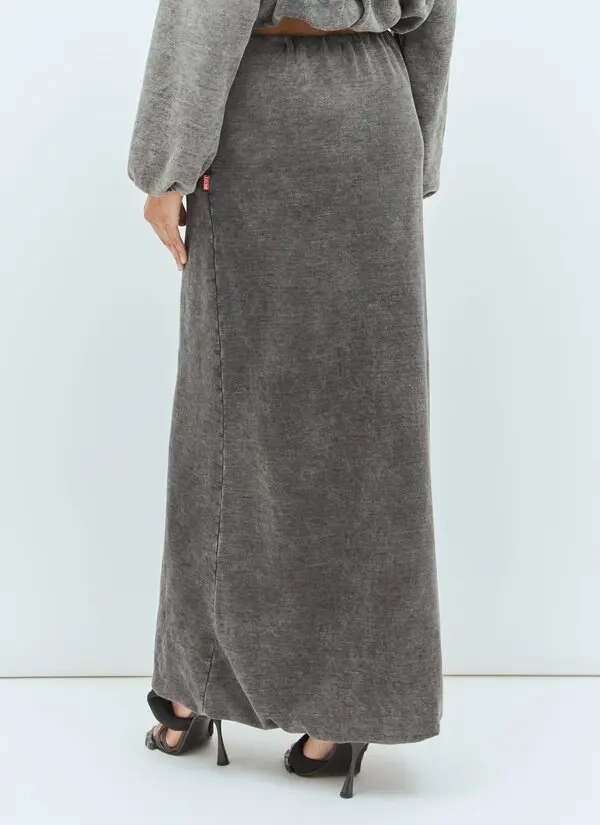 DIESEL® O-tulip Maxi Skirt - Gray