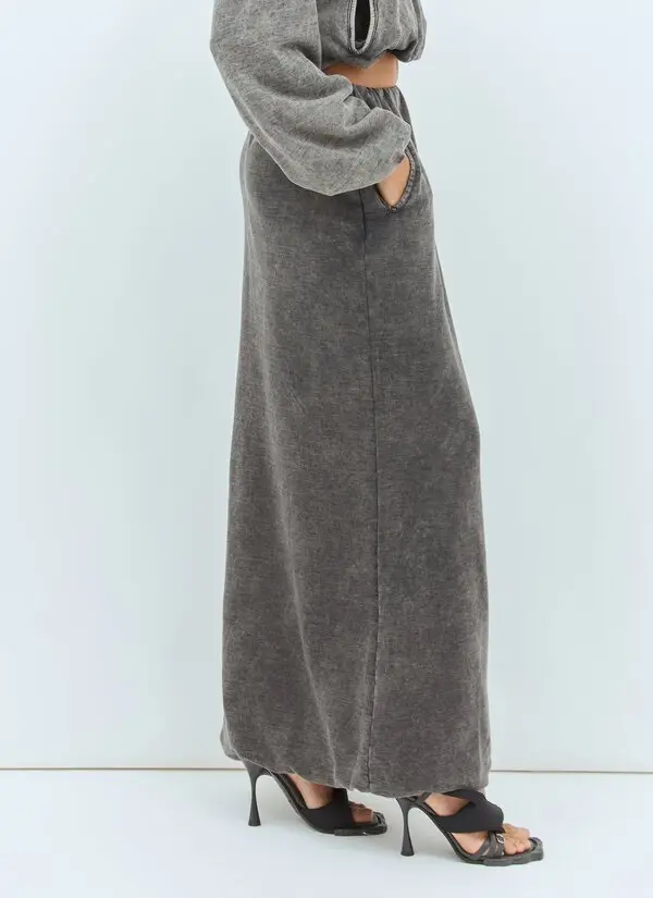 DIESEL® O-tulip Maxi Skirt - Gray