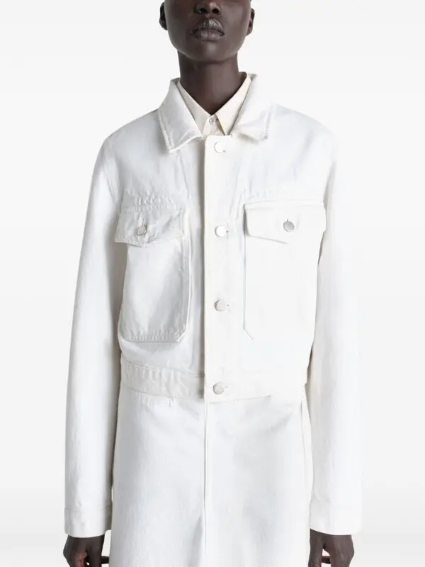 LEMAIRE Cropped Denim Jacket - Multicolor