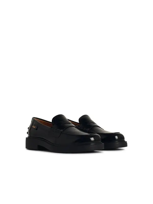 TOD'S Leather Loafers - Black