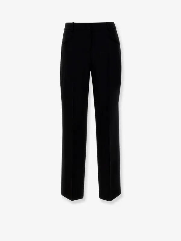 BOSS Virgin Wool Trousers - Black