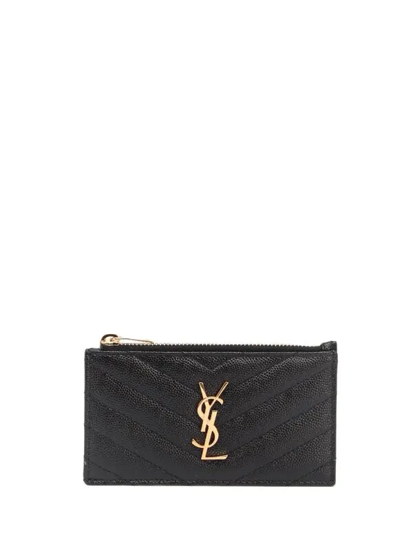 Saint Laurent Cassandre` Matelassé `fragments` Card Case - Multicolor