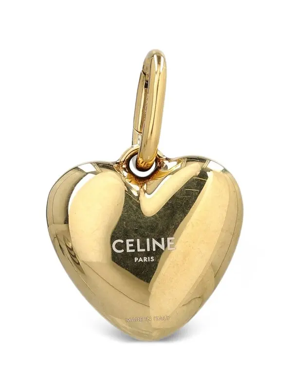 Celine Gold-tone Heart Charm Pendant