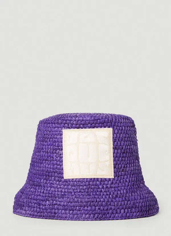 Jacquemus Le Bob Ficiu Bucket Hat - Purple
