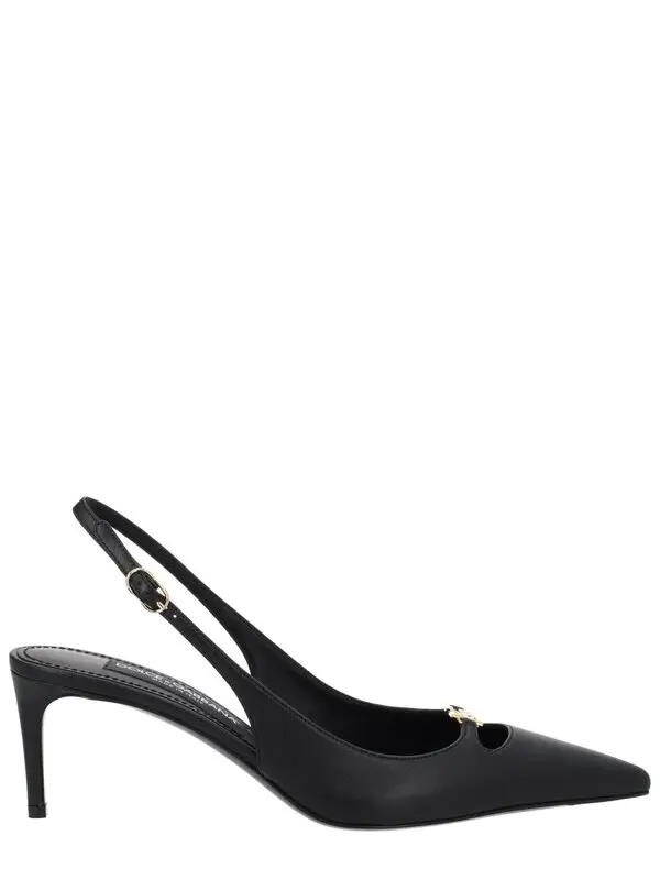 Dolce & Gabbana Leather Slingback Heels