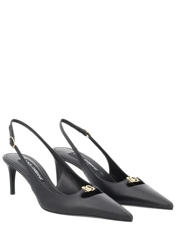 Dolce & Gabbana Leather Slingback Heels