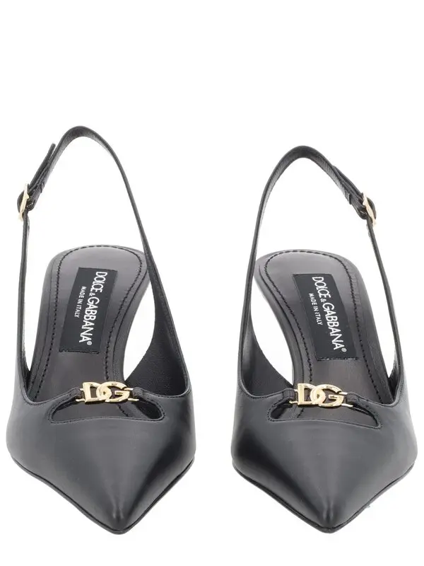 Dolce & Gabbana Leather Slingback Heels