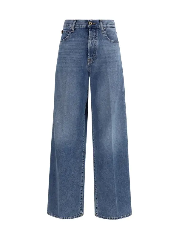 Jacob Cohen Wide Leg 5 Pocket Jeans - Blue