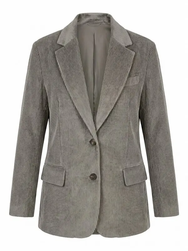 Brunello Cucinelli Houndstooth Linen And Cotton Jacket With Monili - Multicolor