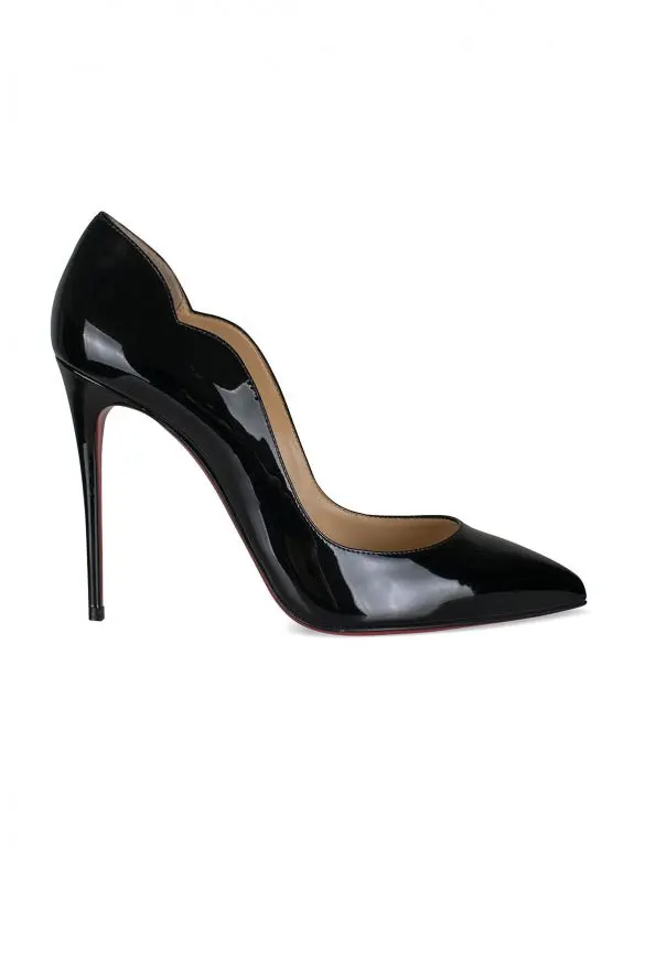 CHRISTIAN LOUBOUTIN Patent Leather Hot Chick Pumps - Black
