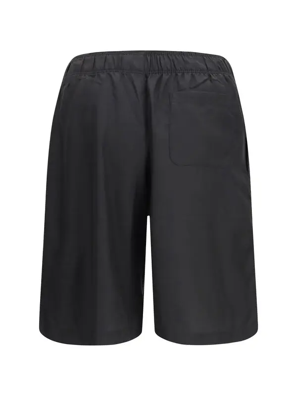 Our Legacy Leisure Shorts In Cupro And Cotton - Black