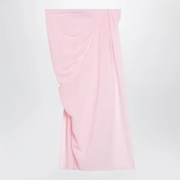 Jacquemus Asymmetric Draped Pareo Skirt - Pink