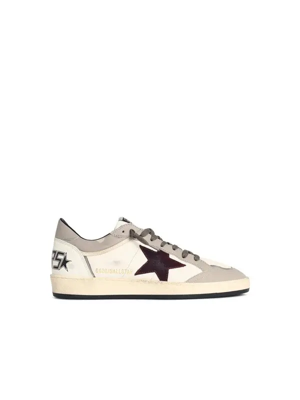 GOLDEN GOOSE Ball Star Leather Sneakers - White