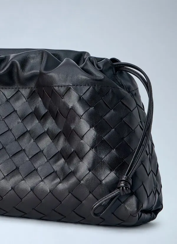 Bottega Veneta Intrecciato Calfskin Pouch With Metal Chain - Multicolor