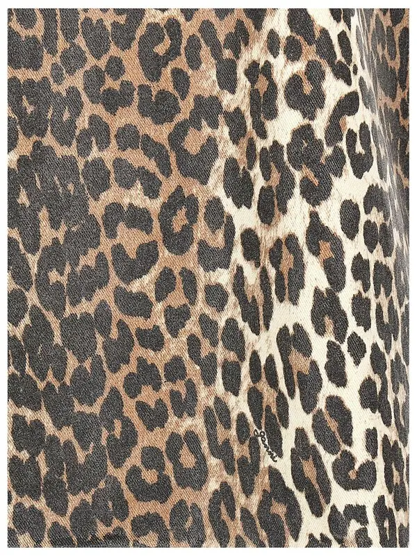 GANNI Leopard Print Mini Dress