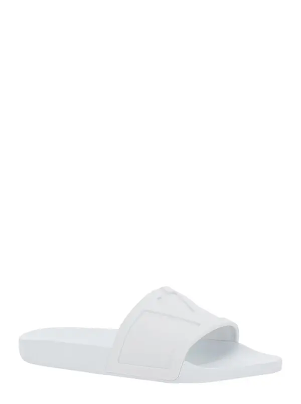 Valentino Garavani Rubber Embossed Logo Slide Sandals