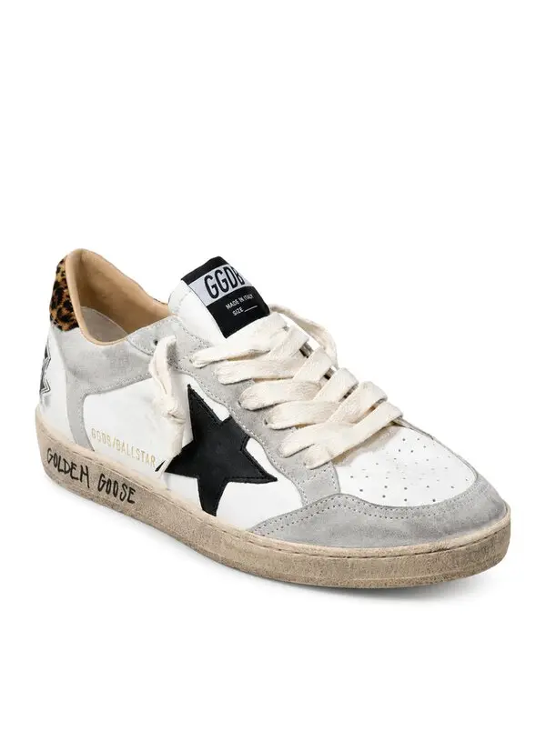 GOLDEN GOOSE Ball Star Leather Sneakers - White