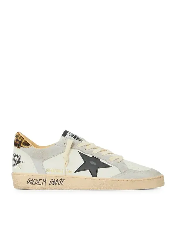 GOLDEN GOOSE Ball Star Leather Sneakers - White