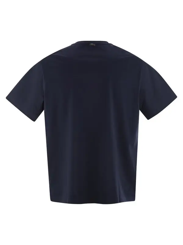 Herno Stretch Cotton T-shirt - Blue
