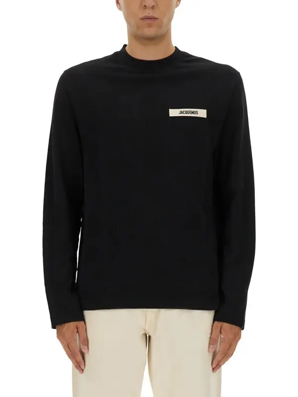 Jacquemus Long Sleeve T-shirt - Black