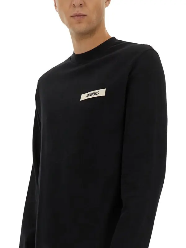 Jacquemus Long Sleeve T-shirt - Black