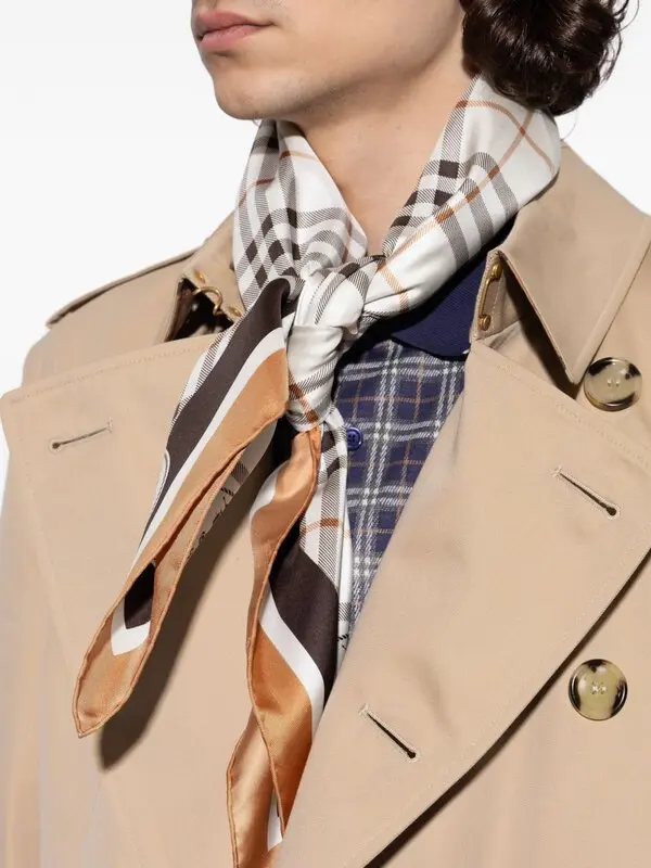 Burberry Check Wool Foulard