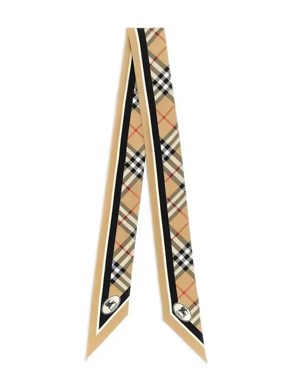 Burberry Check Wool Foulard - Multicolor