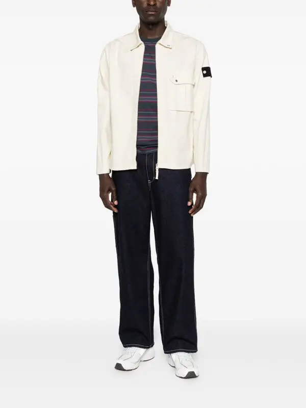 Stone Island Logo Cotton Jacket