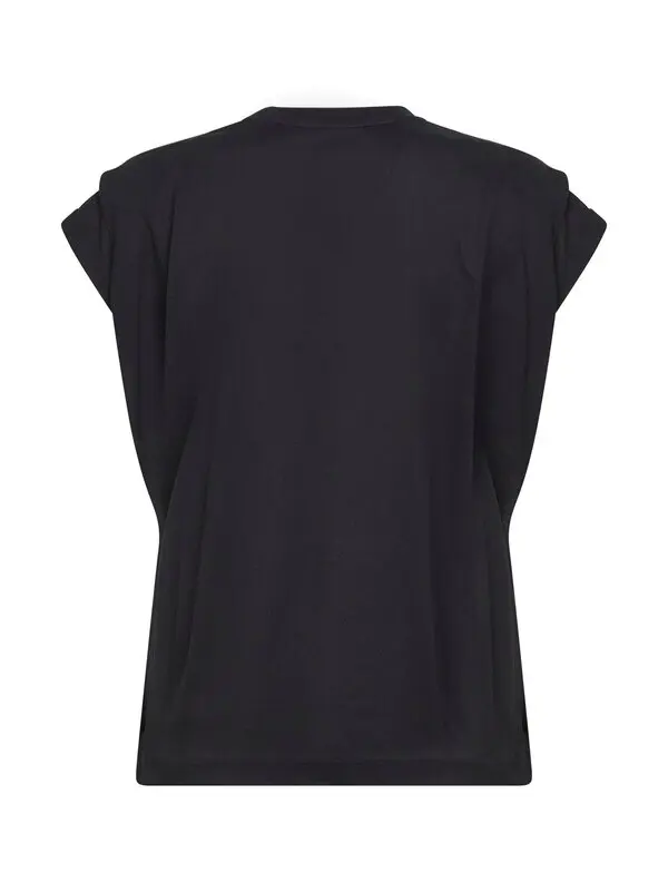 Jacquemus Black Paper-effect Jersey Boxy Tank Top - Multicolor
