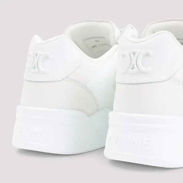 Celine Ct-09 Leather, Rubber And Mesh Sneakers - White